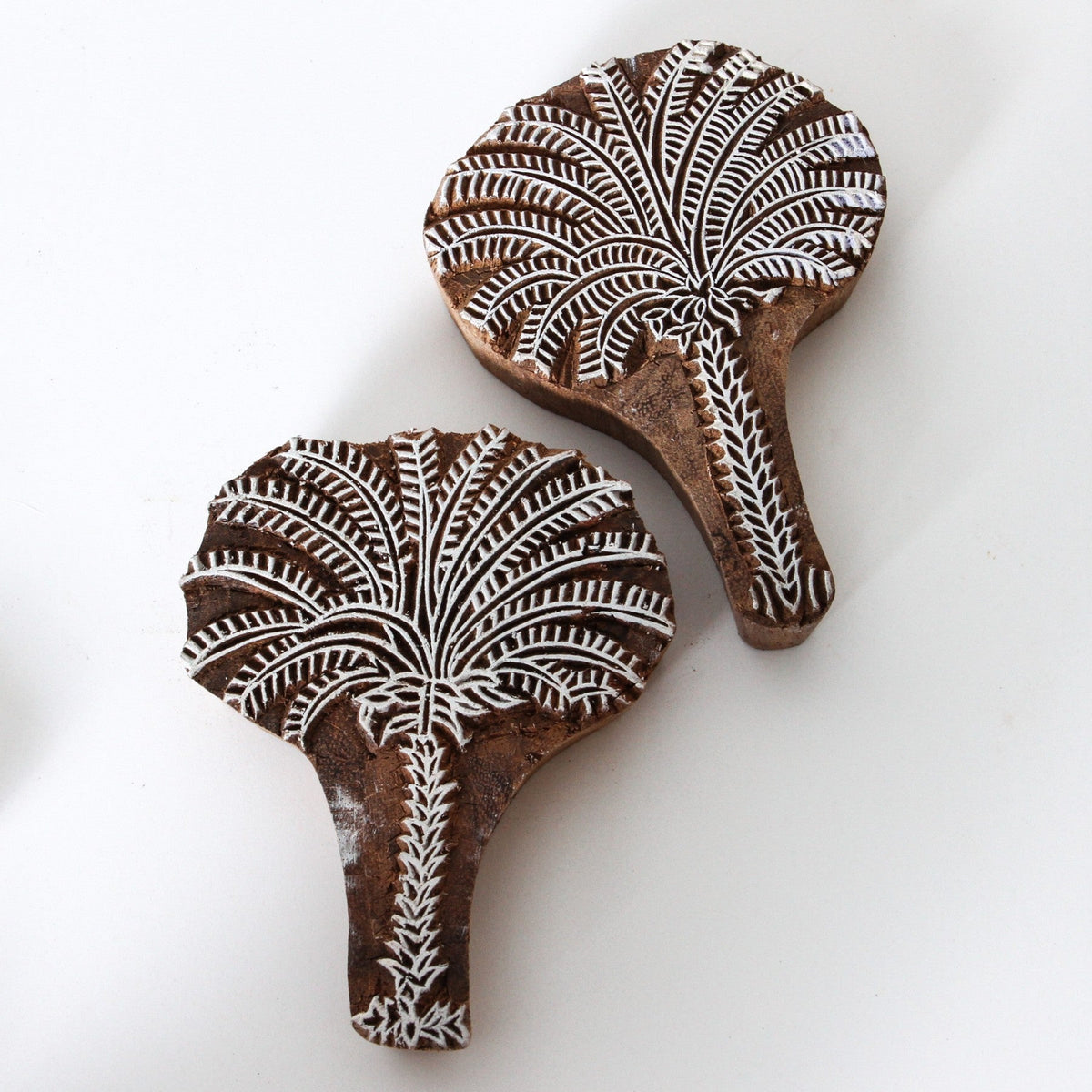 Tropical Palm Wooden Print Block – Indigo Love Collectors